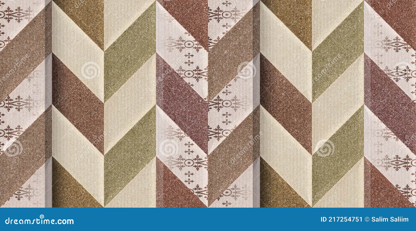 3D Geometric Wall Tile Design, Abstract Artwork. Colorful Texture ...