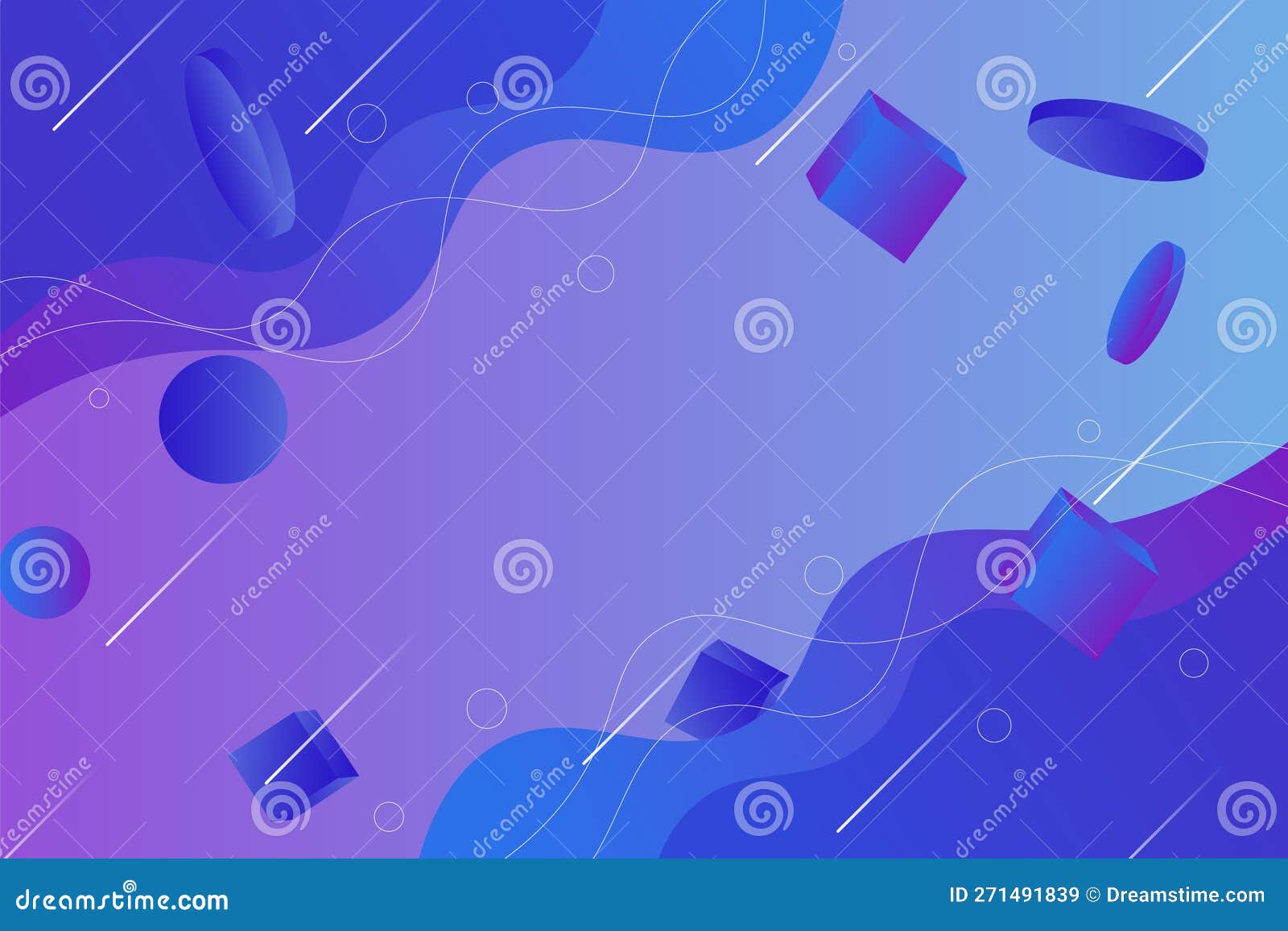 3D Geometric with Wavy Shape Background. Stock Vector - Illustration of ...