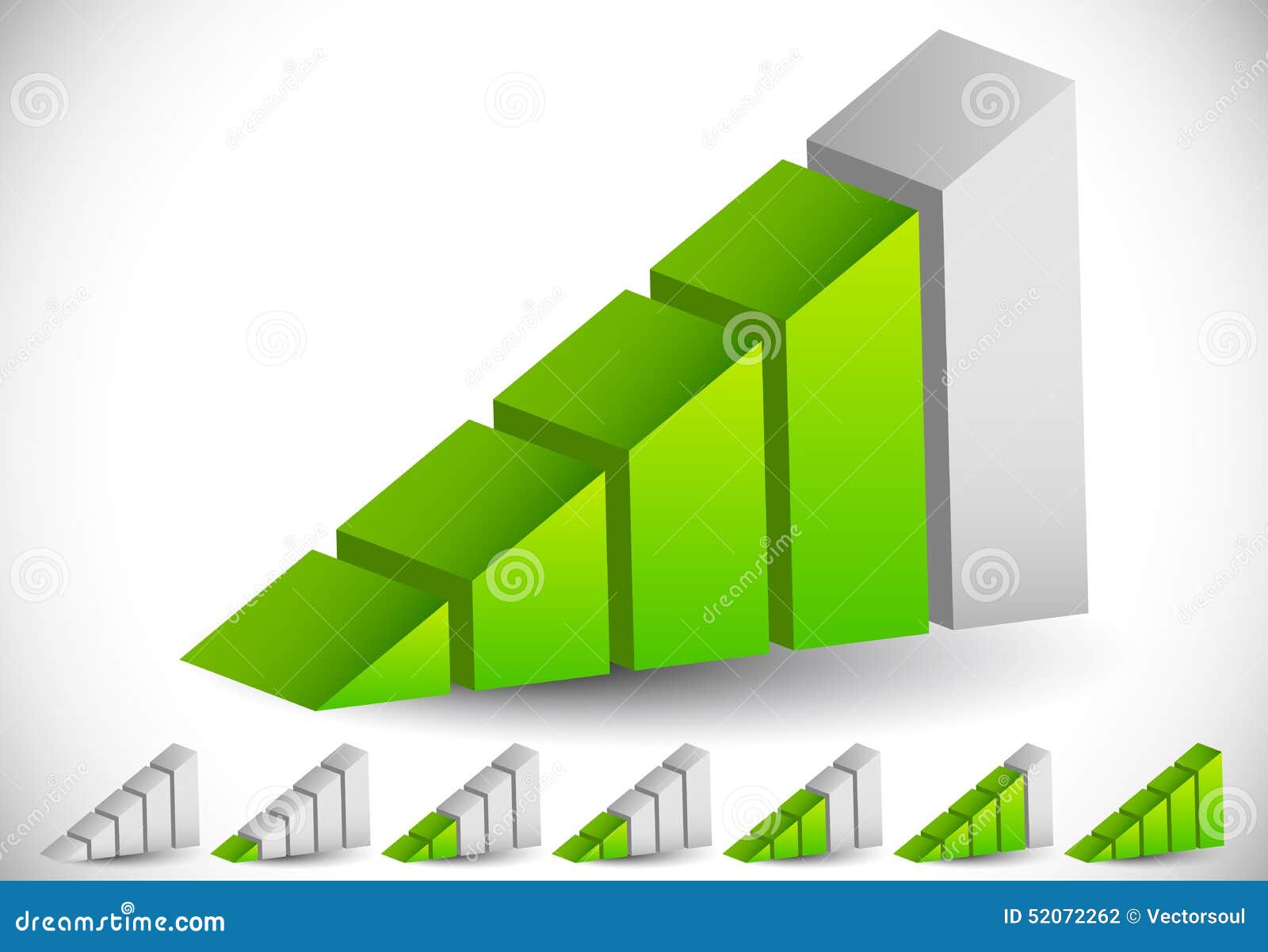 3D Geplaatst De Indicatorpictogram Van De Signaalsterkte - Progress ...