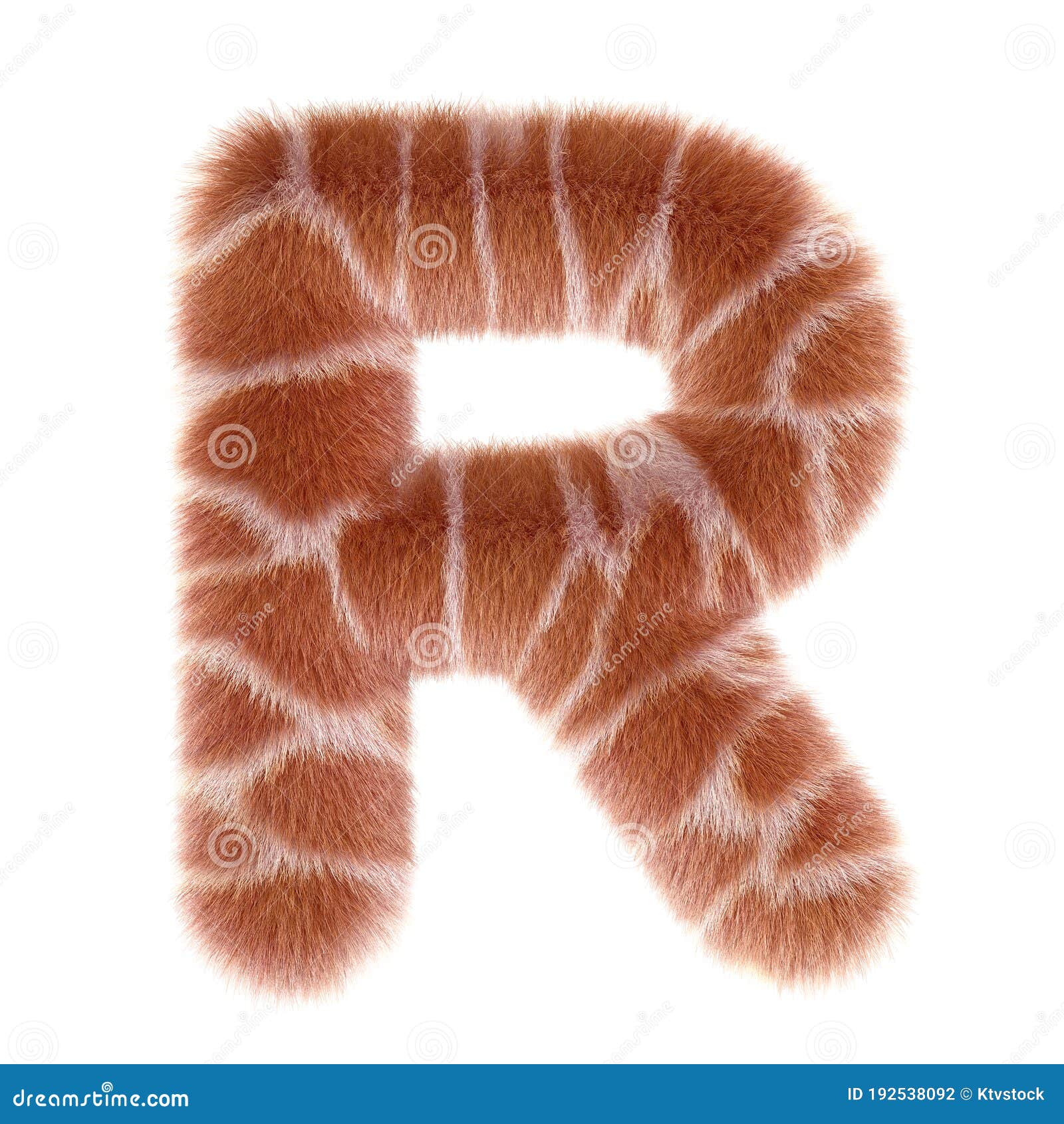 3d GIRAFFE Cartoon Funny Creative Fur Letter R Stock Illustration ...