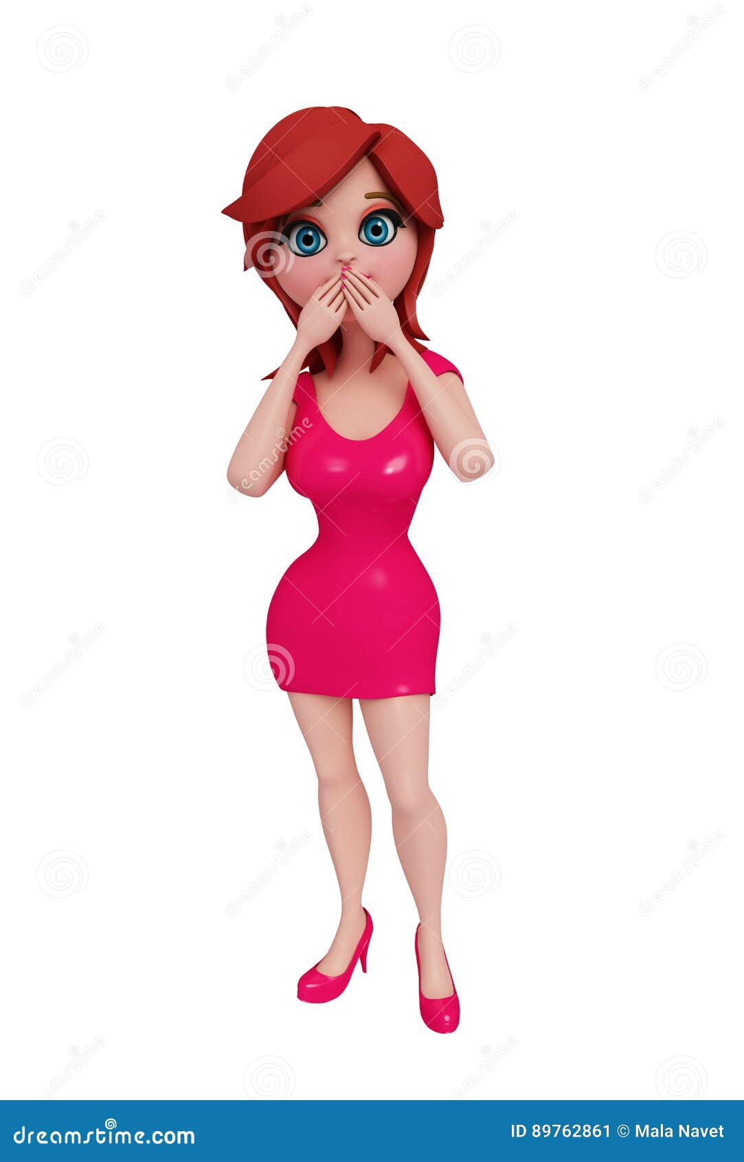 3d Chef With Shocking Pose. Royalty-Free Stock Photography ...