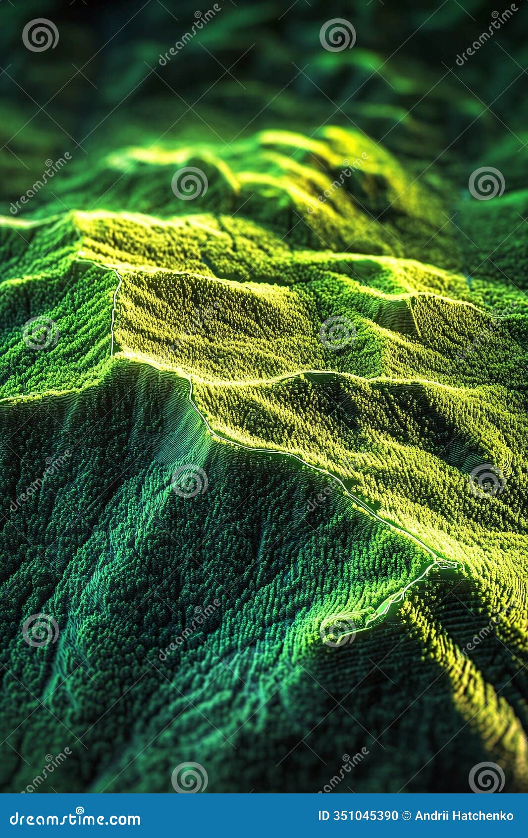 3D GIS Map of a Forested Mountain with LiDAR Data Visualizing Elevation ... 3D GIS Map of a Forested Mountain with LiDAR Data Visualizing Elevation ...
