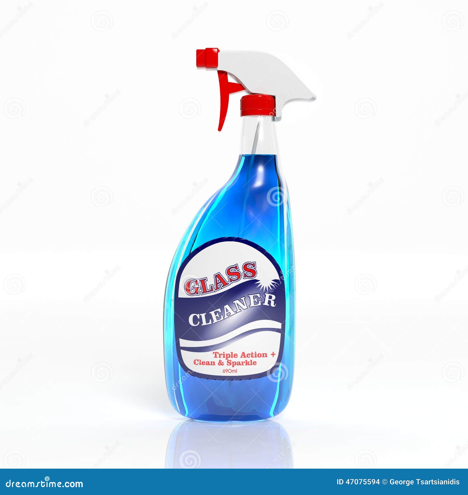 Glass Cleaner Sprayer Bottle Vector Icon Symbol Isoalted On White ...