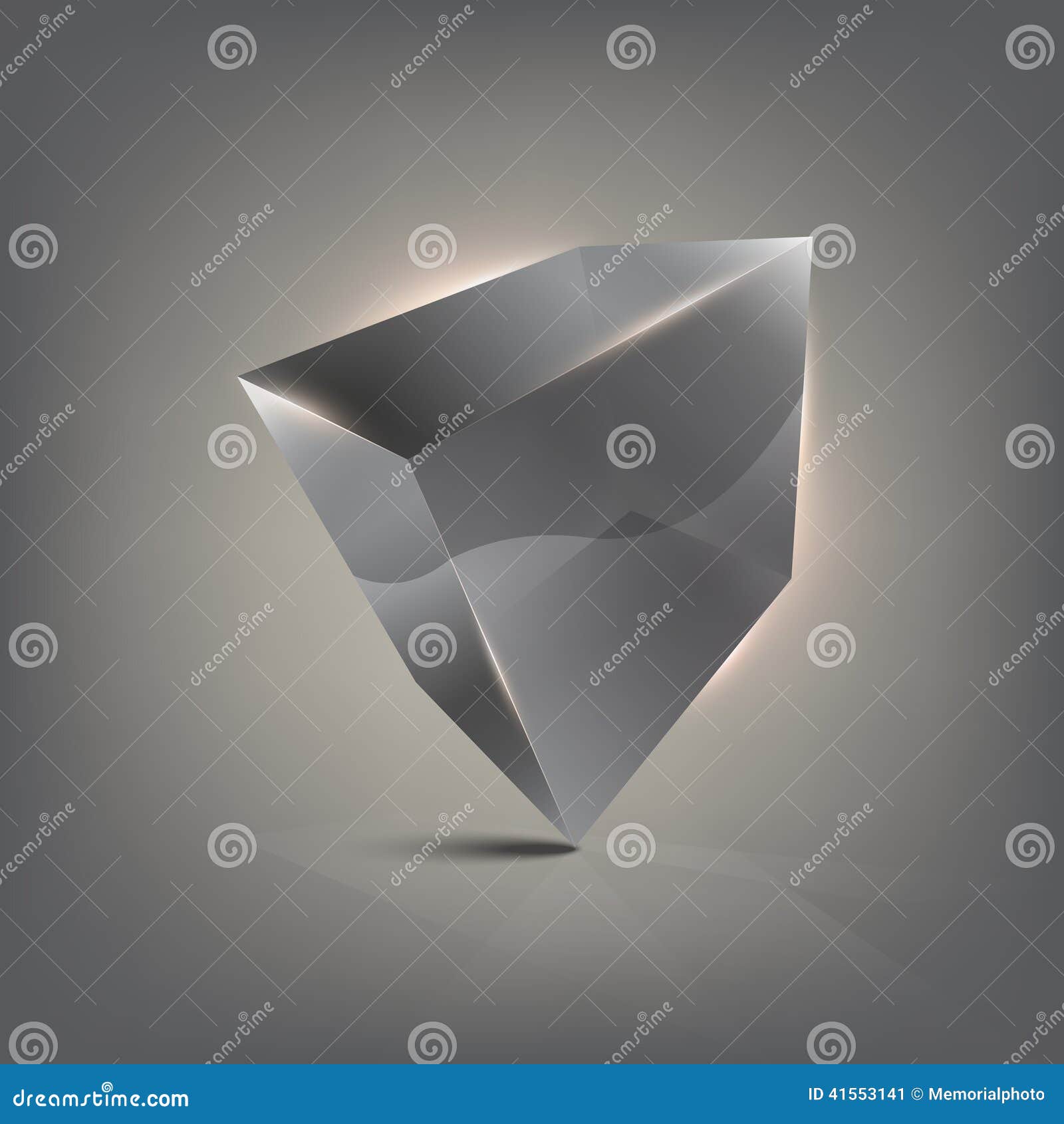 3D glass cube stock vector. Illustration of abstract - 41553141