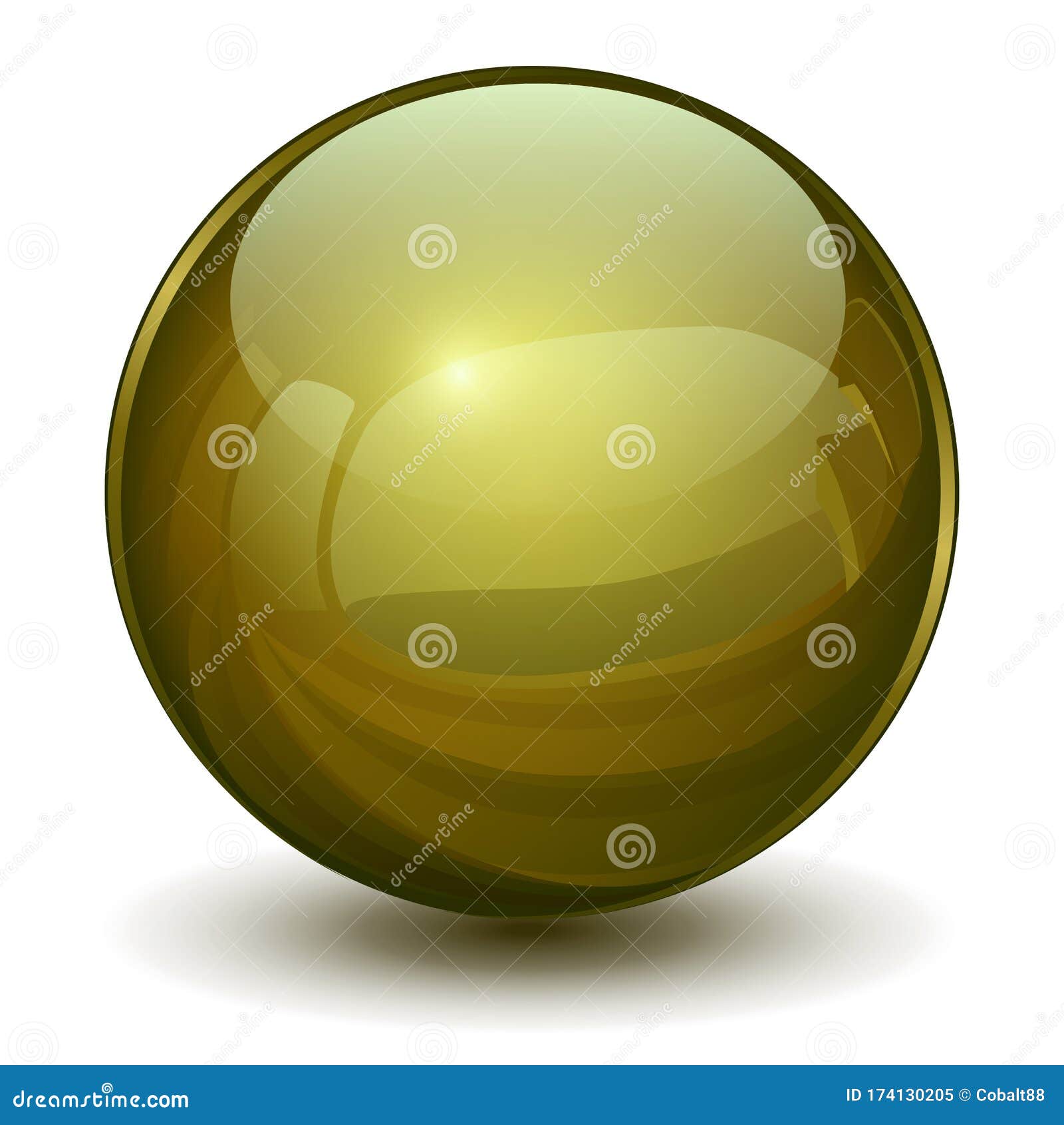 3D glass sphere stock vector. Illustration of glass - 174130205
