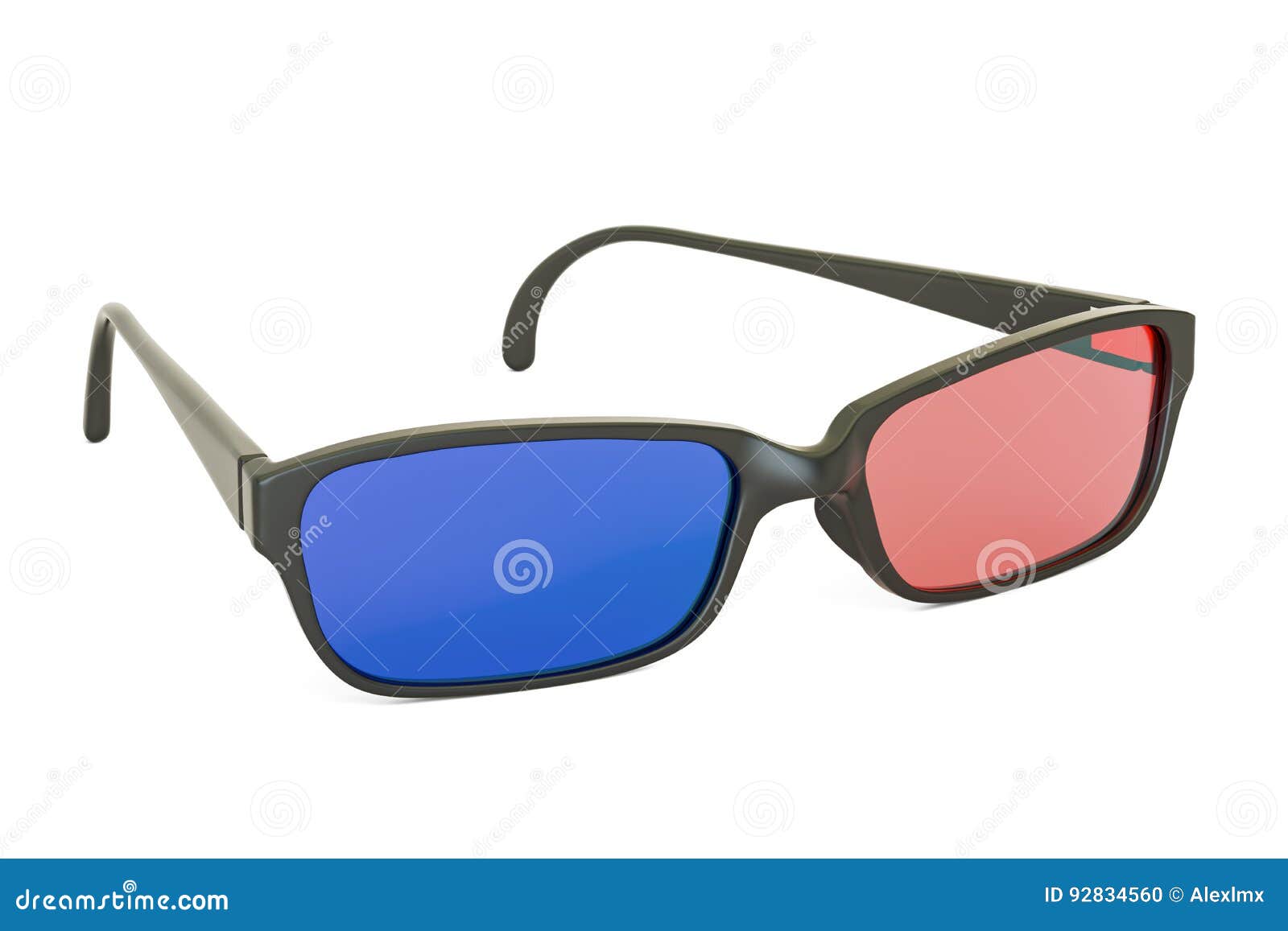 3D glasses, 3D rendering stock illustration. Illustration of modern ...