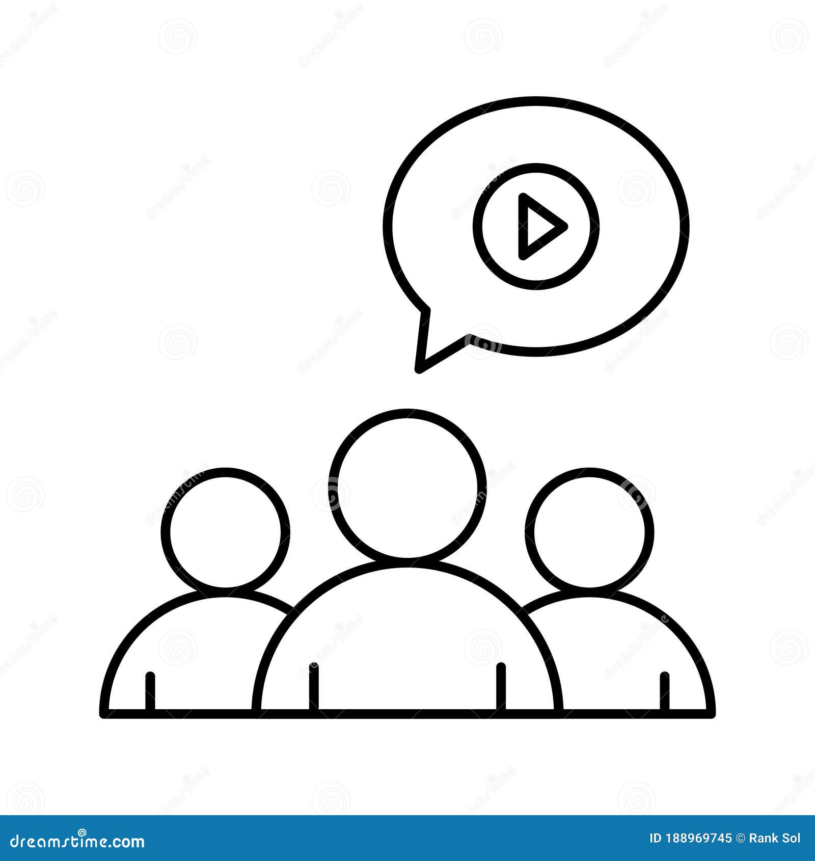 Telepresence Line Style Vector Icon Which Can Easily Modify or Edit ...