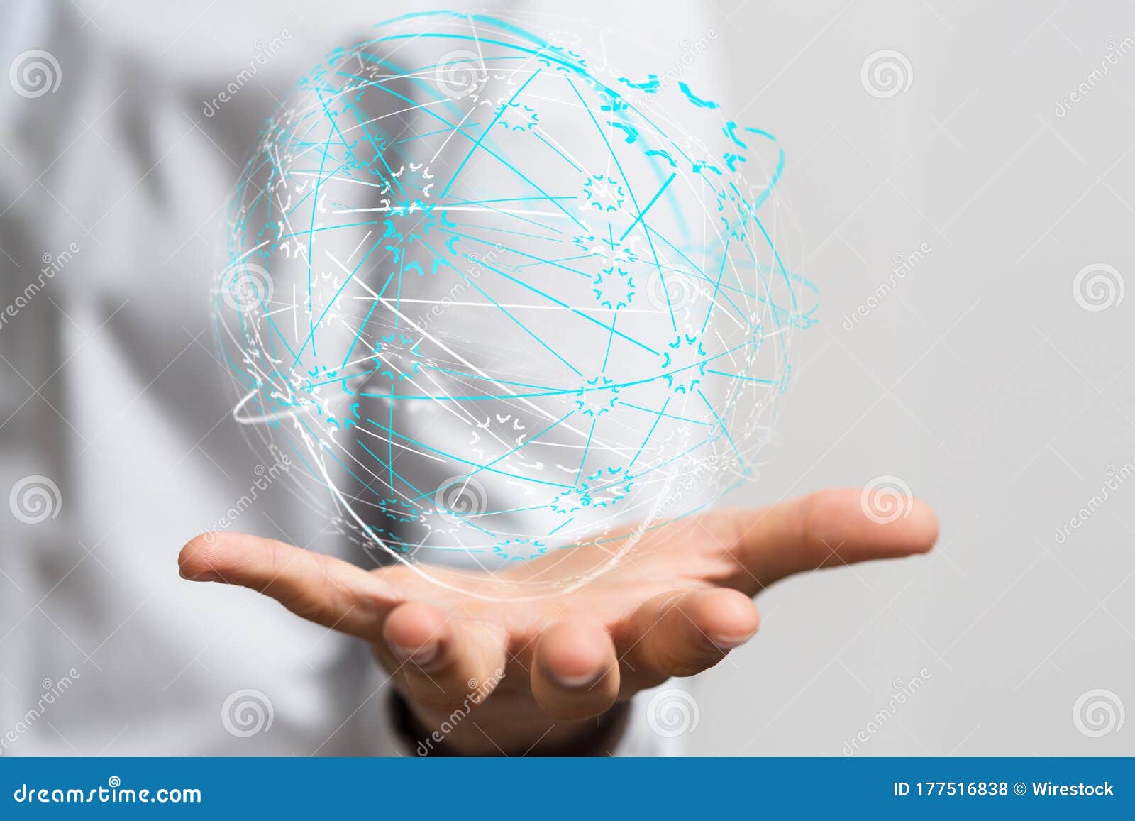 A the 3d Global Network of People Stock Photo - Image of interaction ...