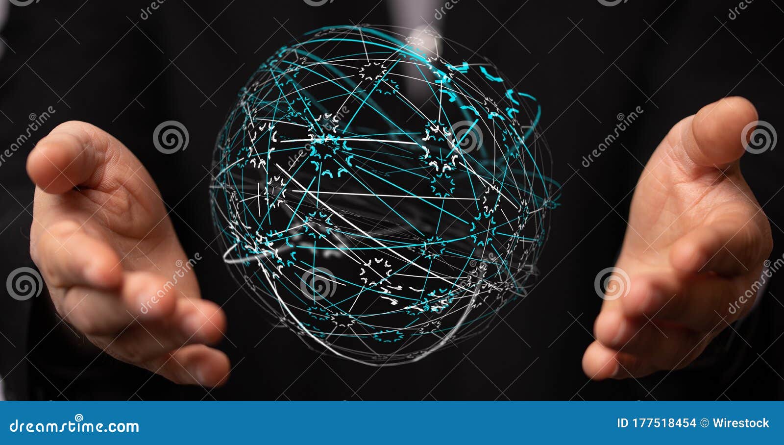 A the 3d Global Network of People Stock Photo - Image of digital ...