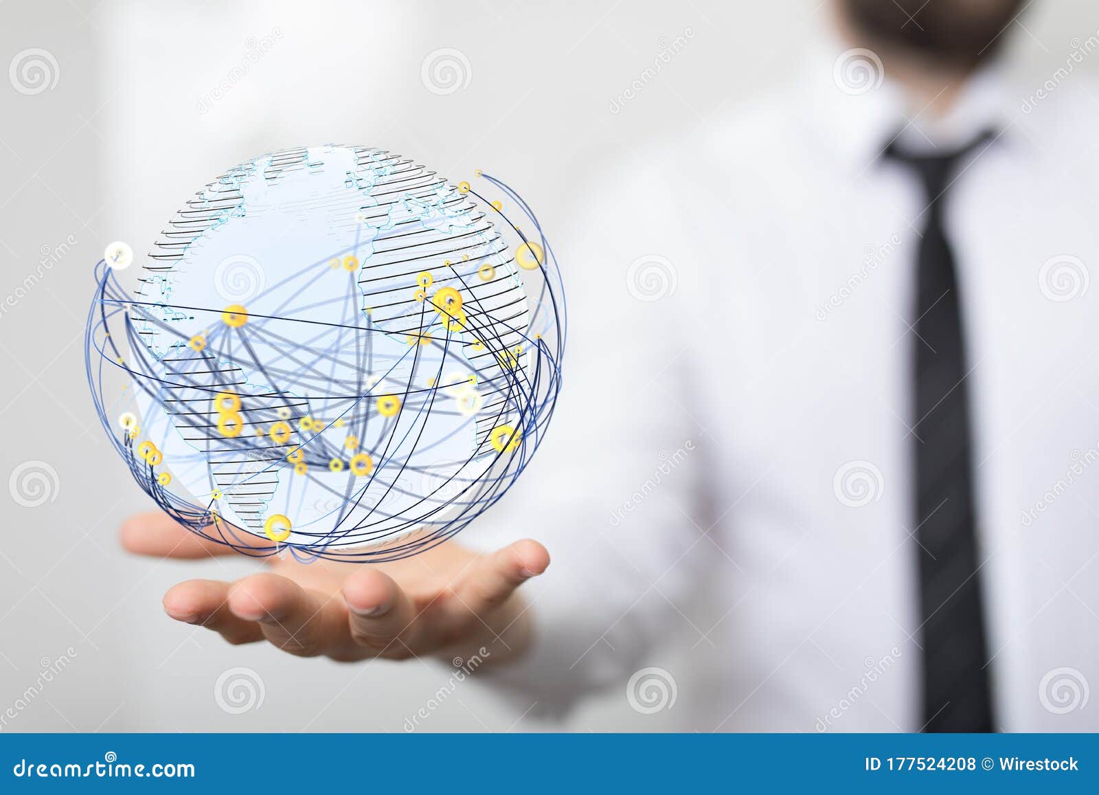 A the 3d Global Network of People Stock Photo - Image of imaginary ...