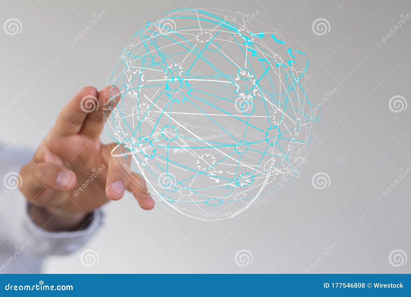 A the 3d Global Network of People Stock Photo - Image of community ...