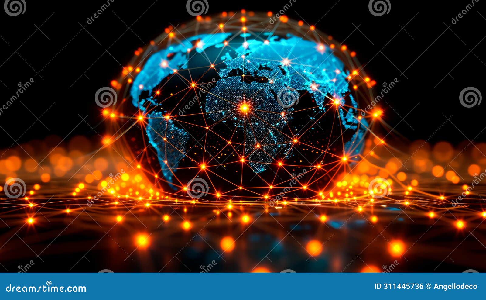 Global Connectivity Line Icons Collection. Connectivity, Nerk ...