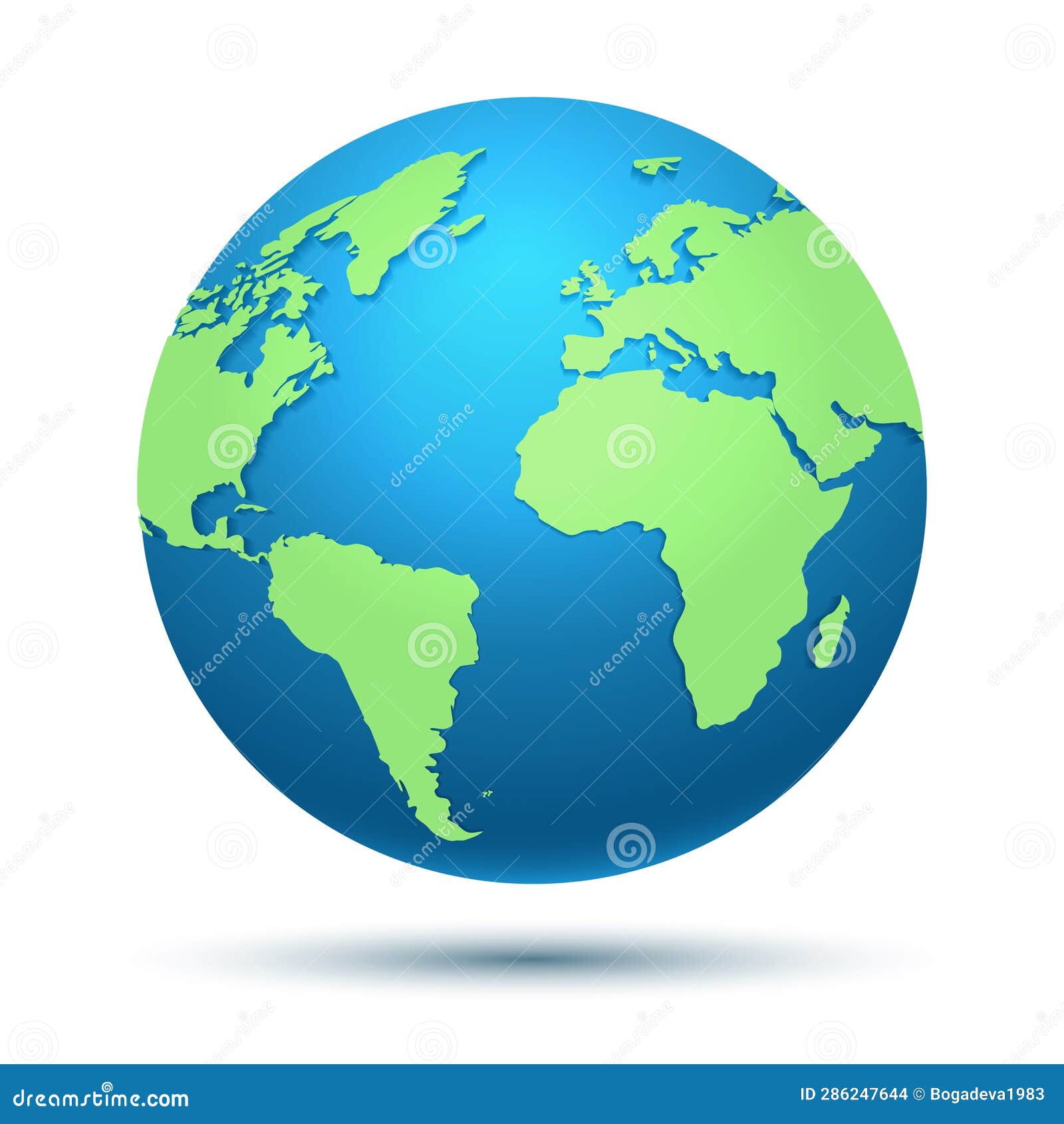 Globe Word Map Of Earth Background Vector Illustration | CartoonDealer ...