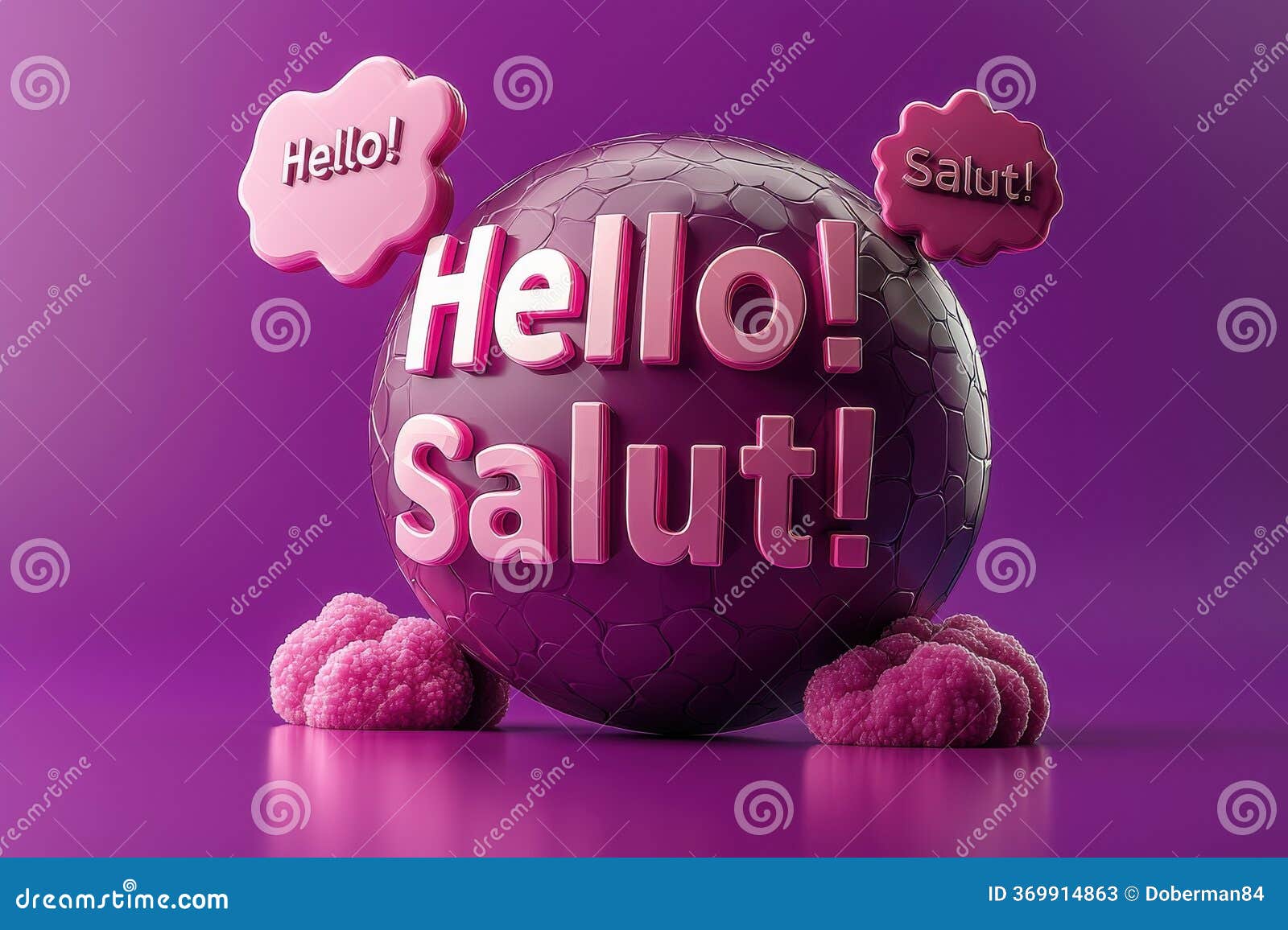 Multilingual Greetings By Children On World Map. Kids Saying Hello In ...