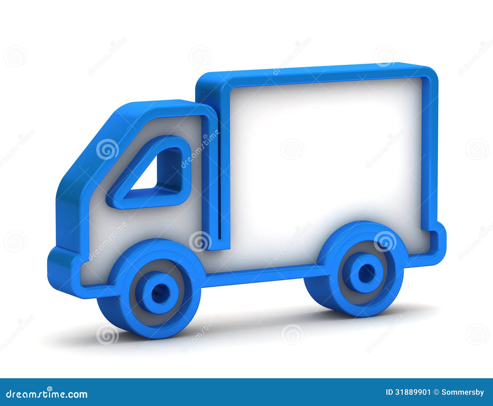 3d glossy blue truck icon stock illustration. Illustration of graphic ...