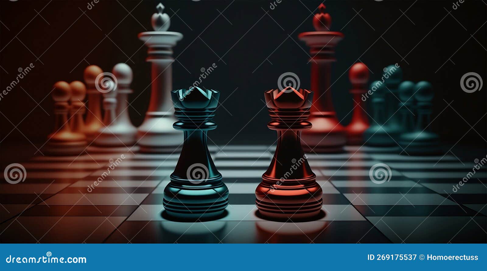 3D Glossy Chess Pawn AI Generated Stock Illustration - Illustration of ...