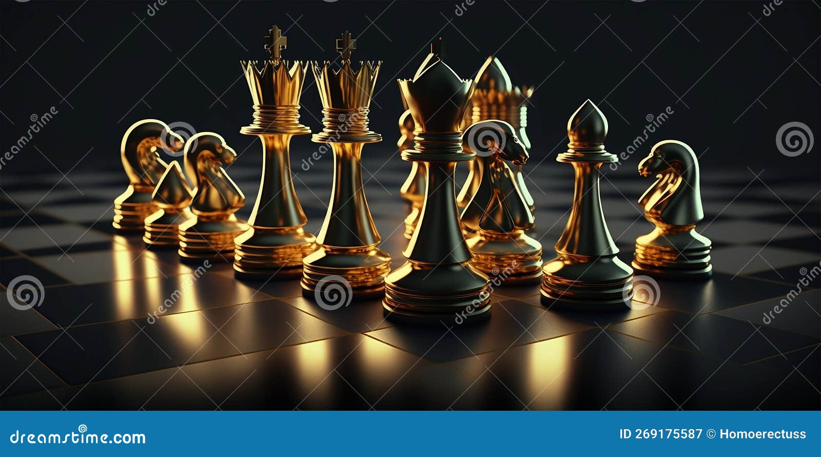3D Glossy Chess Pawn AI Generated Stock Illustration - Illustration of ...