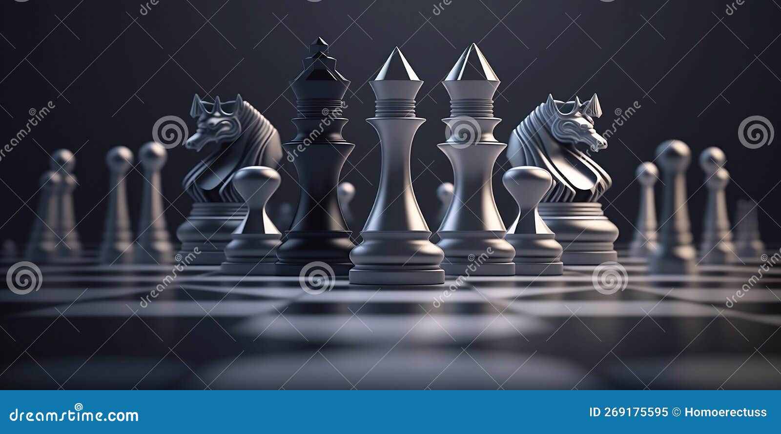 3D Glossy Chess Pawn AI Generated Stock Illustration - Illustration of ...