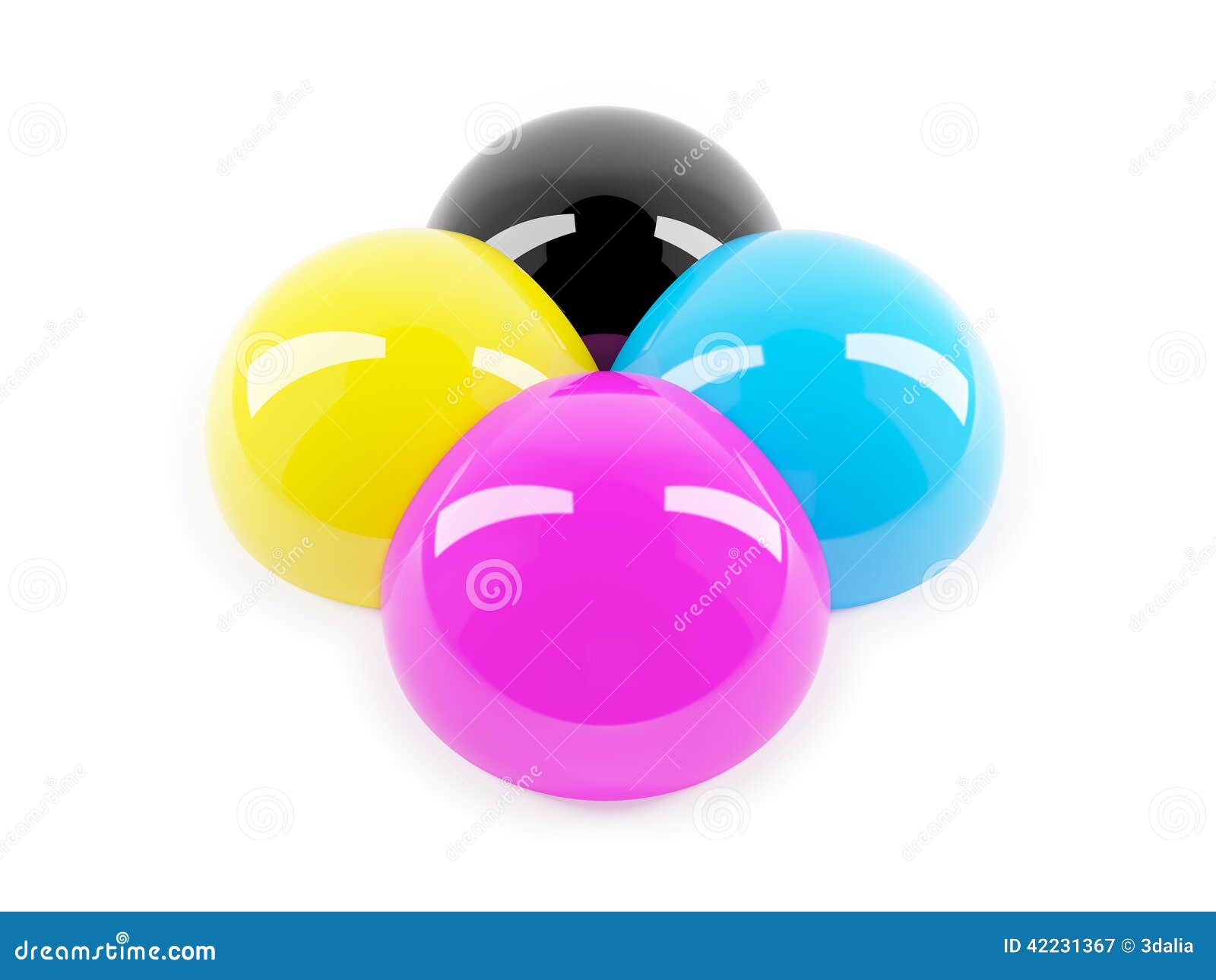 RGB And CMYK Spheres Vector Illustration | CartoonDealer.com #38631922