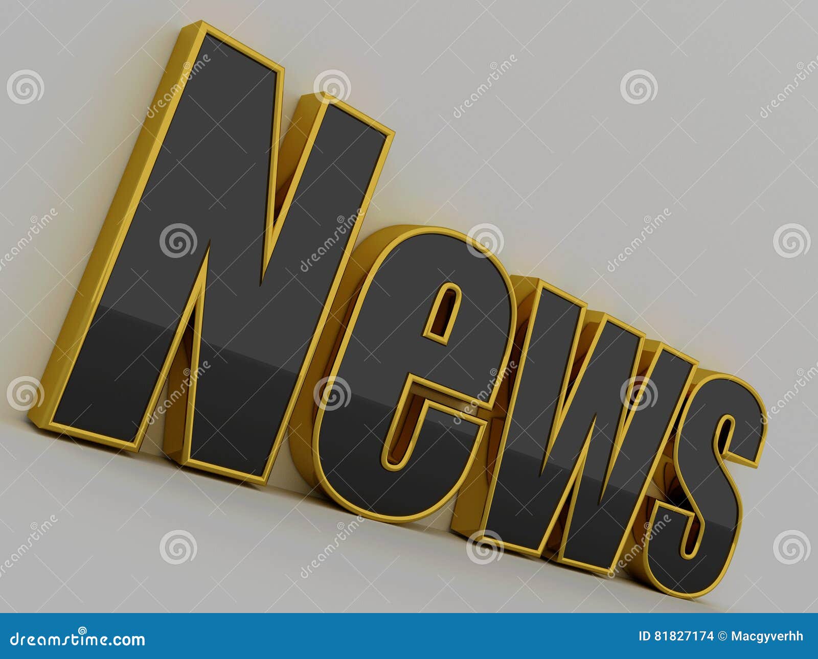 3D glossy News word stock illustration. Illustration of glossy - 81827174