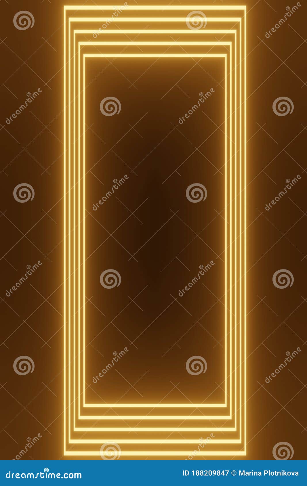 3d Glowing Magic Square Frame. Glowing Neon Fire Wave Stock ...