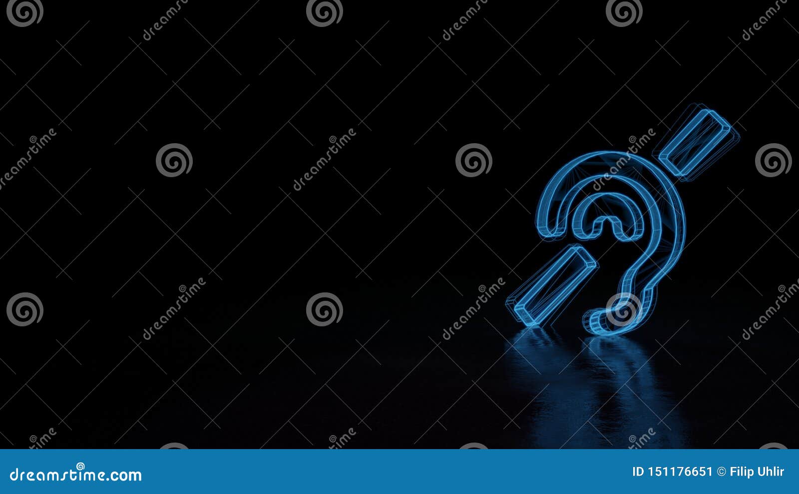3d Glowing Wireframe Symbol Of Symbol Of Deaf Isolated On Black ...