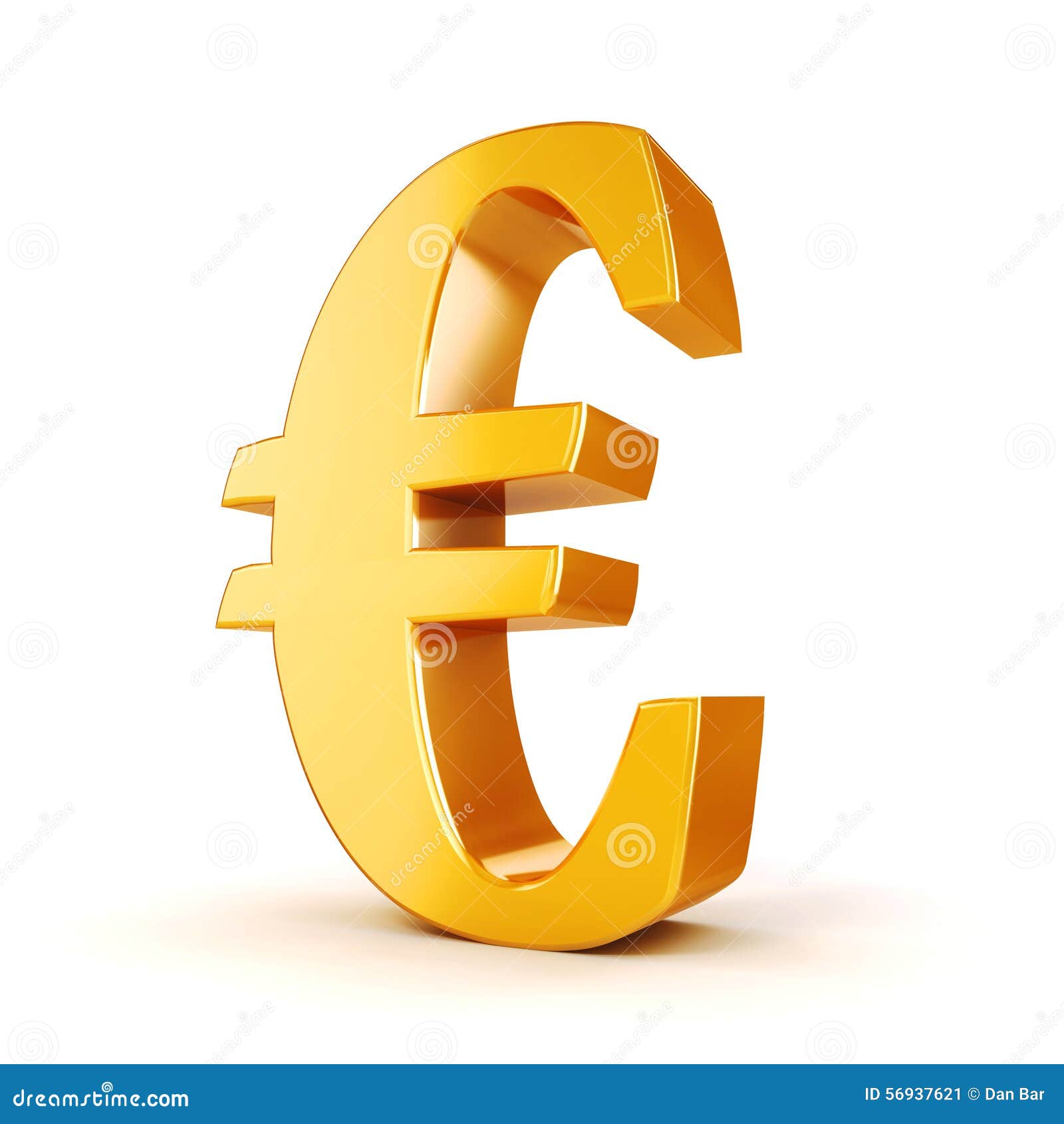 3d Gold Euro Currency Symbol Stock Illustration - Illustration of cash ...