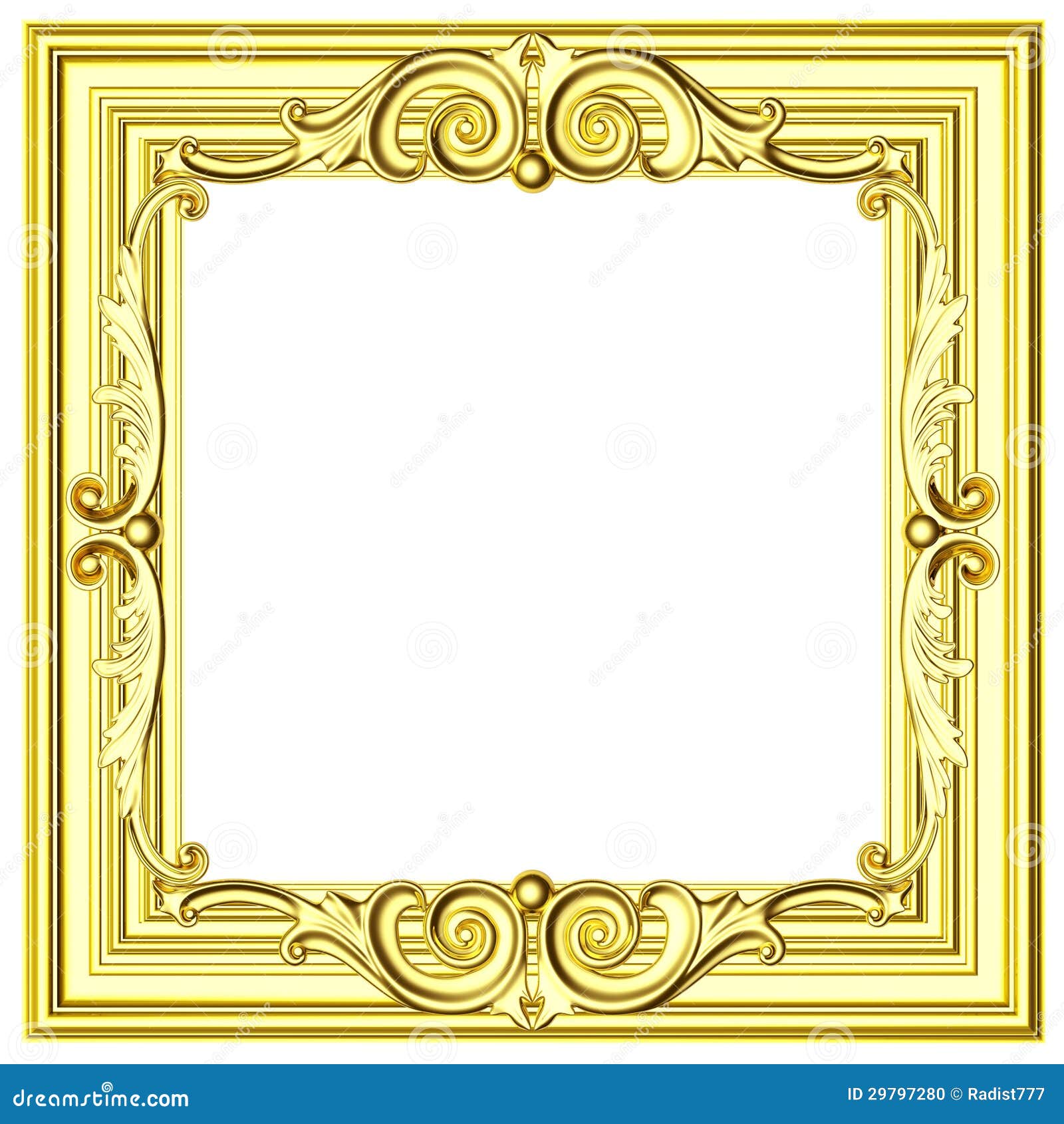 Vintage gold framework stock illustration. Illustration of border ...