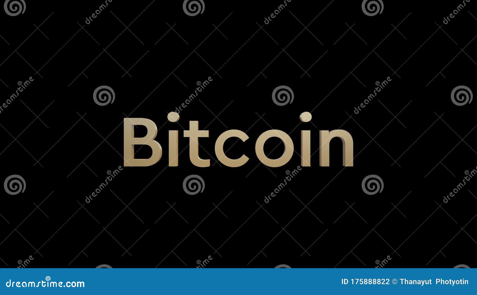 3D Gold Letter Bitcoin Isolate White Background Stock Illustration ...