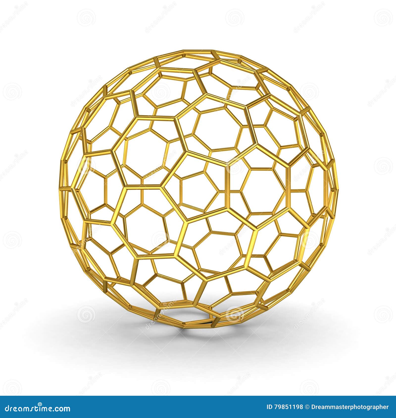 Set Of Gold Wireframe 3D Objects Isolated In Black Background. Stock ...