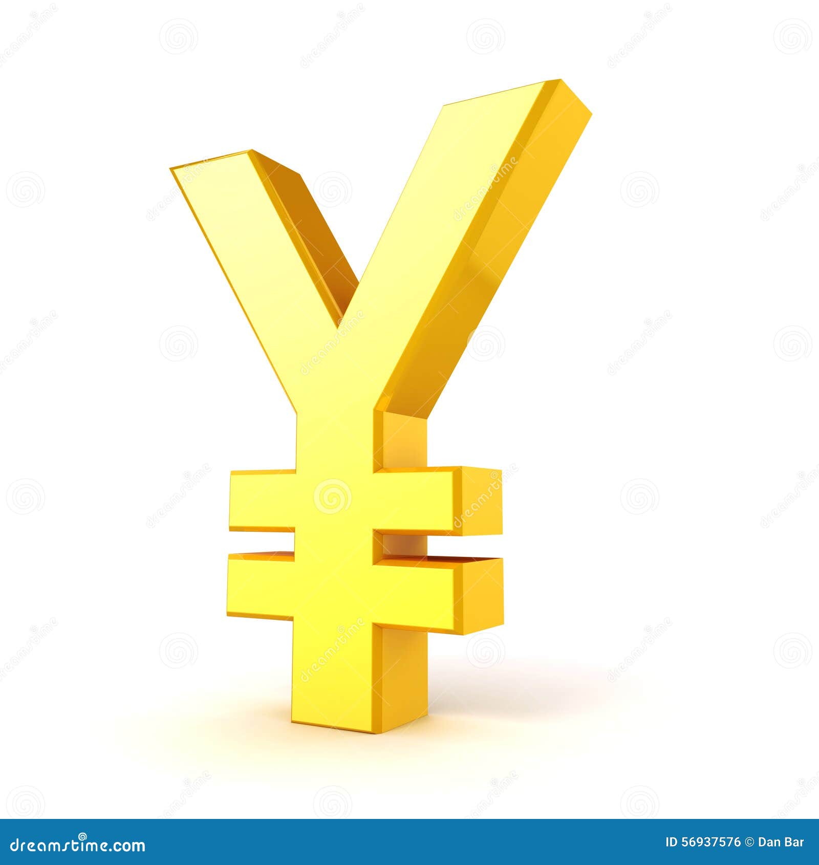 3d Gold Yuan Currency Symbol Stock Illustration - Illustration of ...