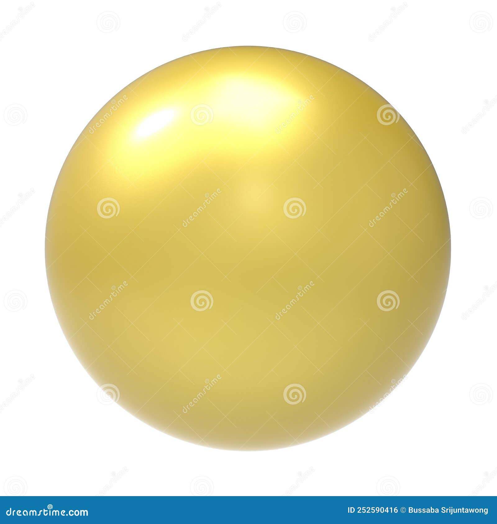 3d golden ball stock illustration. Illustration of decoration - 252590416