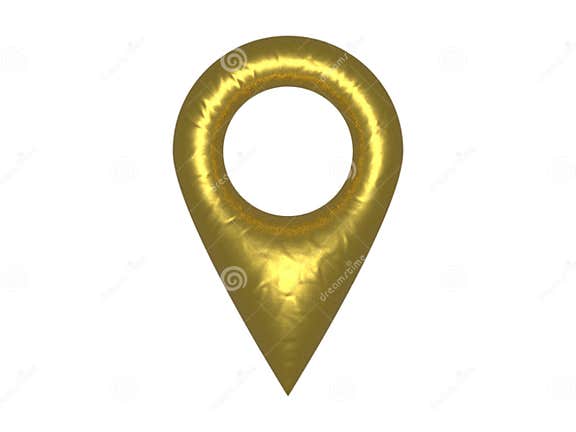 3d Golden Map Pointer Icon Design Stock Vector - Illustration of ... 3d Golden Map Pointer Icon Design Stock Vector - Illustration of ...