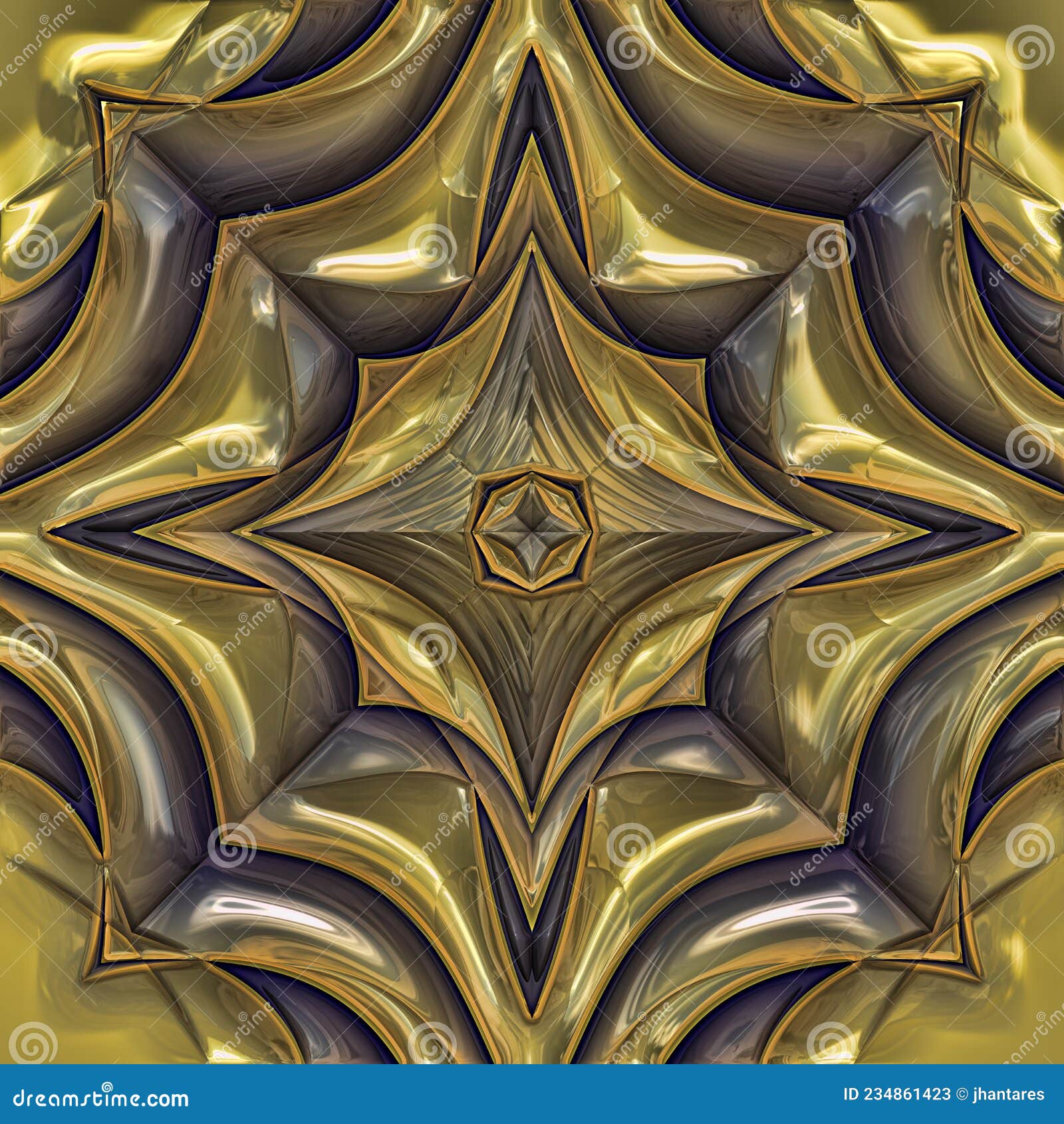 3d Golden Star Shape Graphic Stock Illustration - Illustration of ...