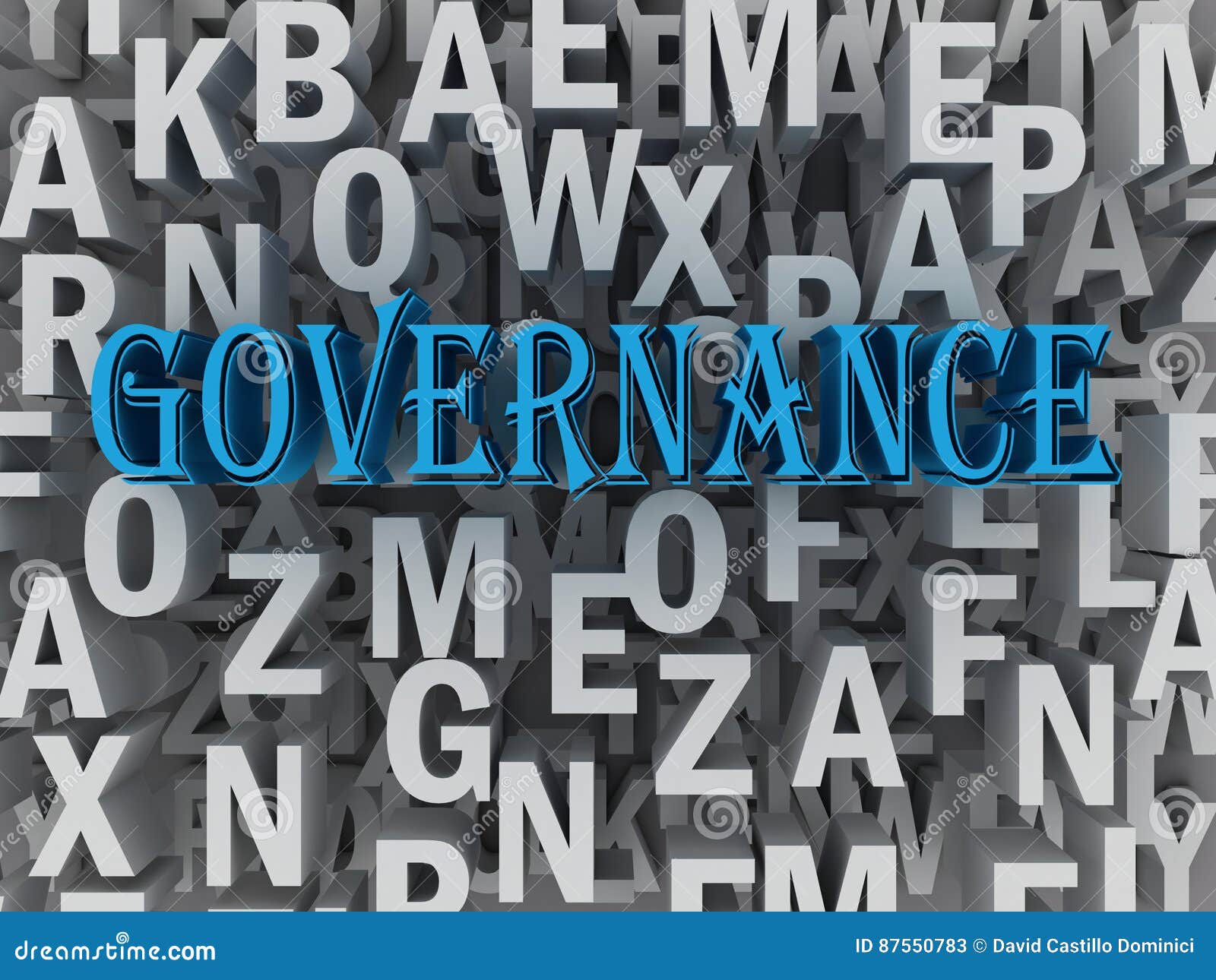 3d Governance Concept Word Cloud Concept Stock Illustration ...