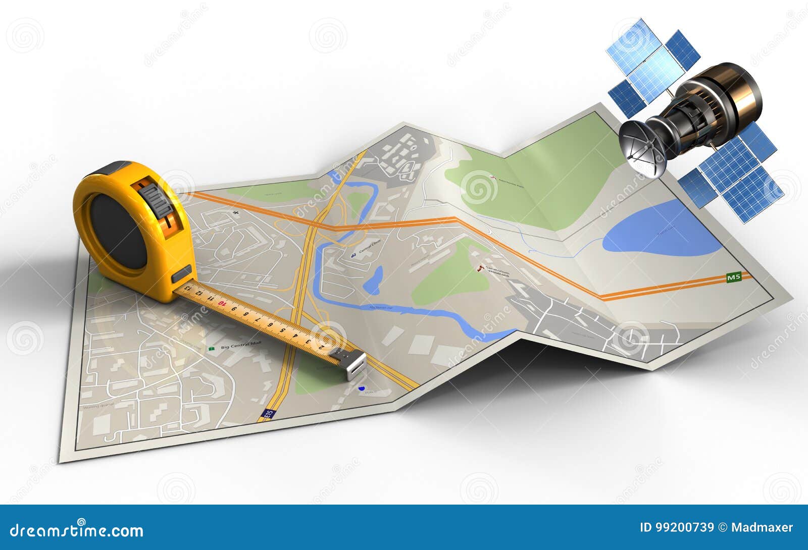 3d gps satellite stock illustration. Illustration of space - 99200739
