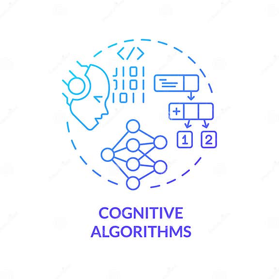 Thin Line Simple Gradient Cognitive Algorithms Icon Concept Stock Illustration - Illustration of ...