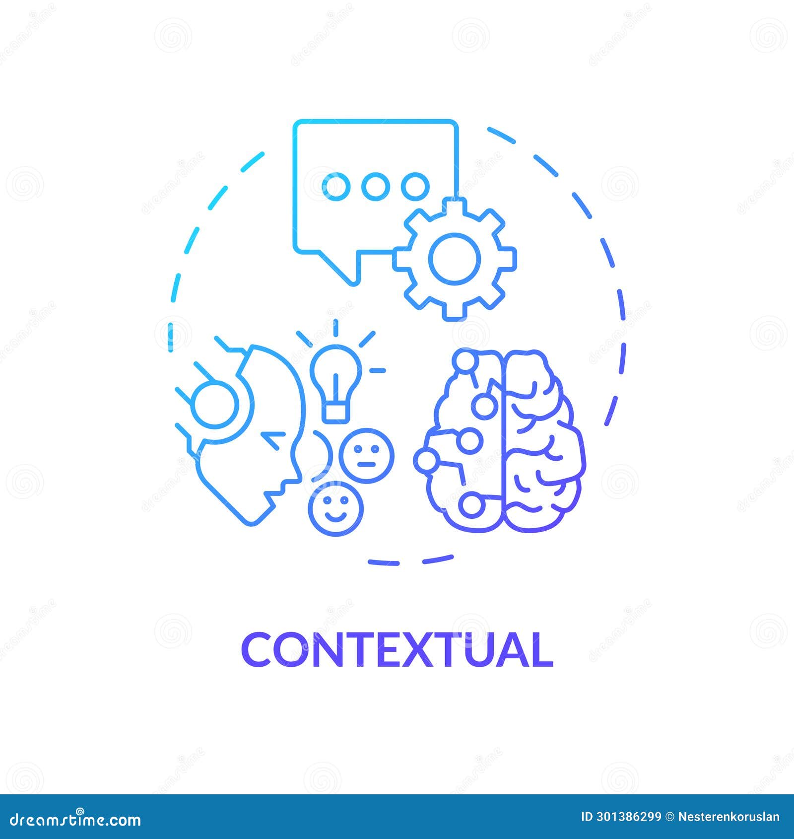 Contextual Icon. Monochrome Simple Marketing Strategy Icon For ...