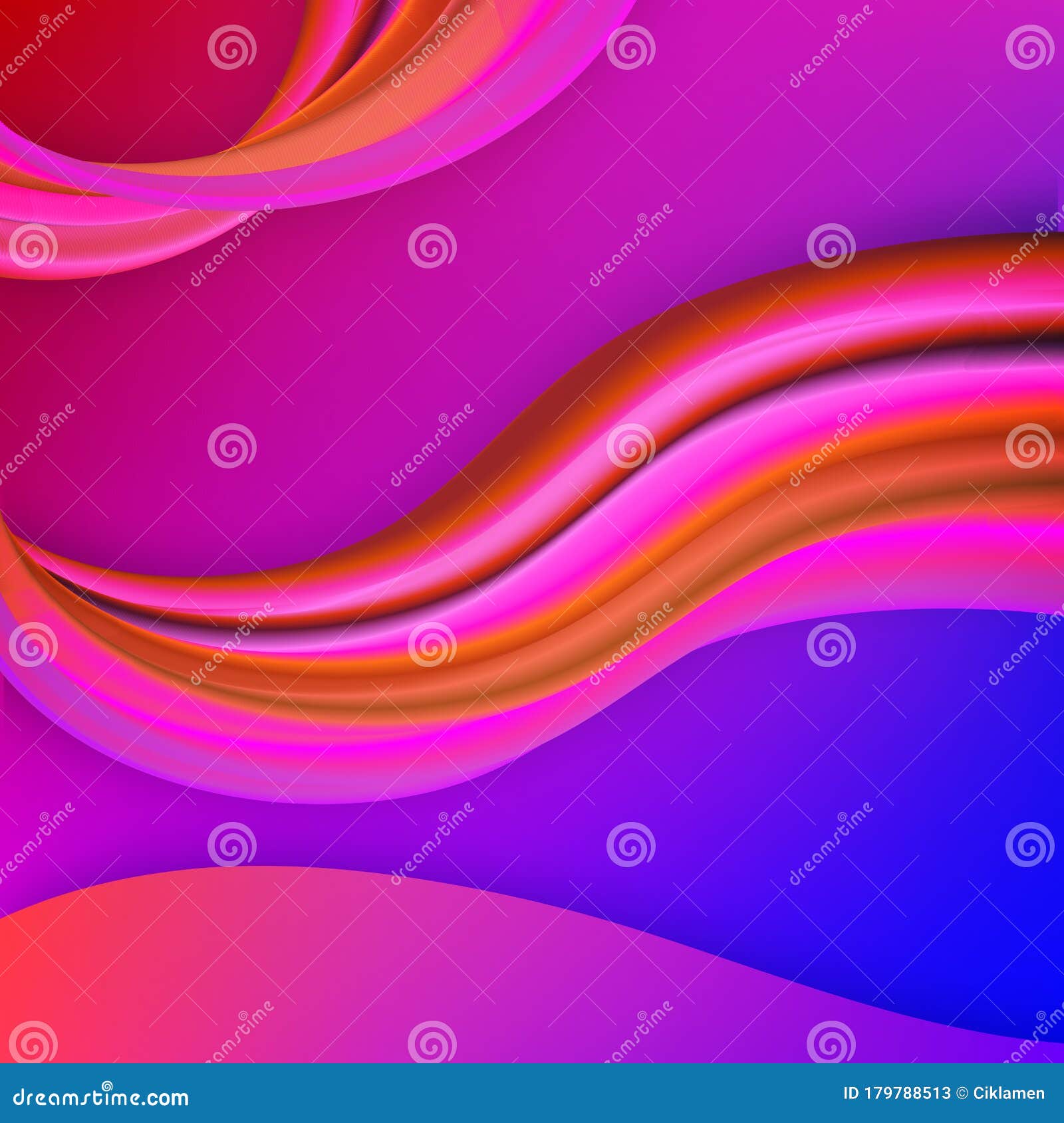 3D Gradient Fluid Flow Elements Stock Vector - Illustration of minimal ...