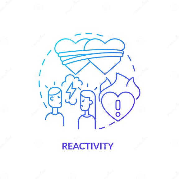 2D Gradient Icon Reactivity Concept Stock Illustration - Illustration ...