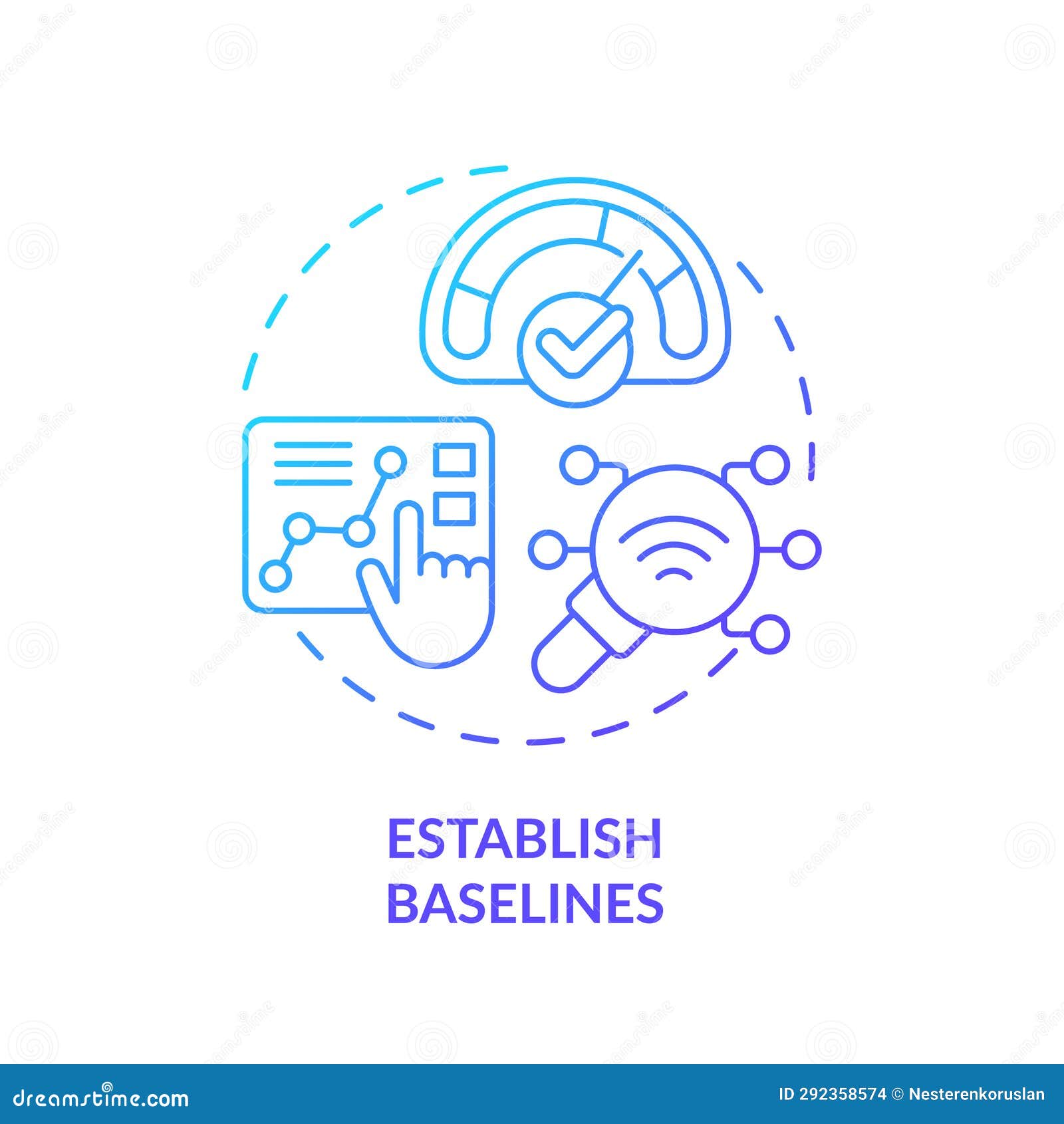 Establish Baseline Blue Concept Icon Cartoon Vector | CartoonDealer.com ... Establish Baseline Blue Concept Icon Cartoon Vector | CartoonDealer.com ...