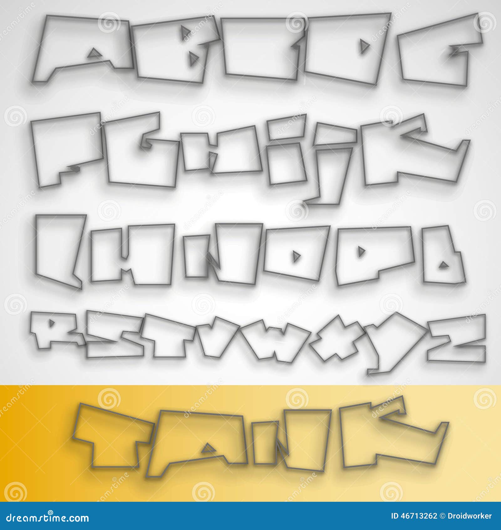 3d Graffiti Letter Fonts
