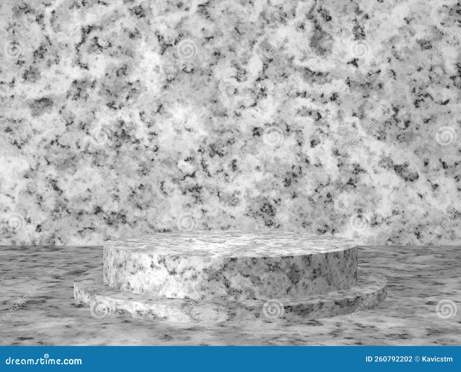 3D Render - Granite Textured Atom Pyramid Stock Illustration ...