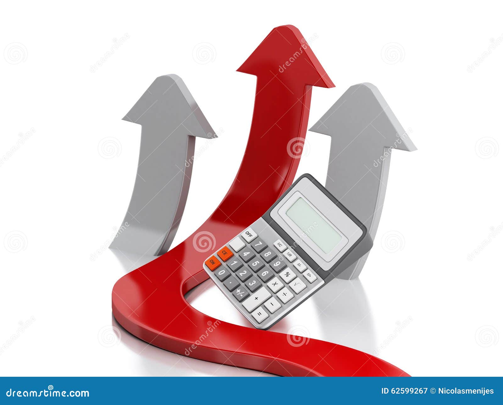 Image Of Graph With Multiple Changing Numbers Over Empty Office In ...