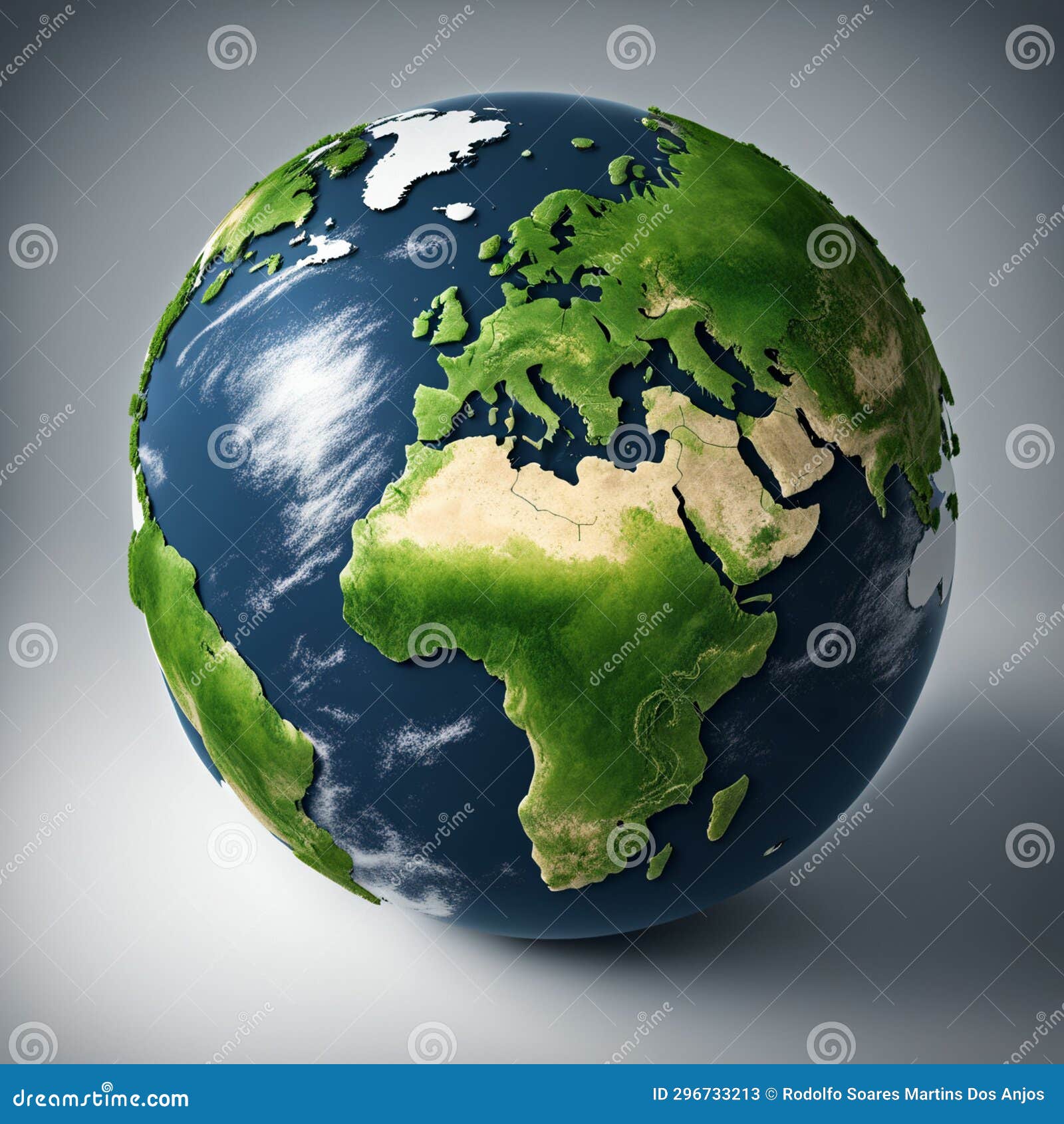A 3D Graphic Earth Globe with Environment Data Overlay Stock Image ...