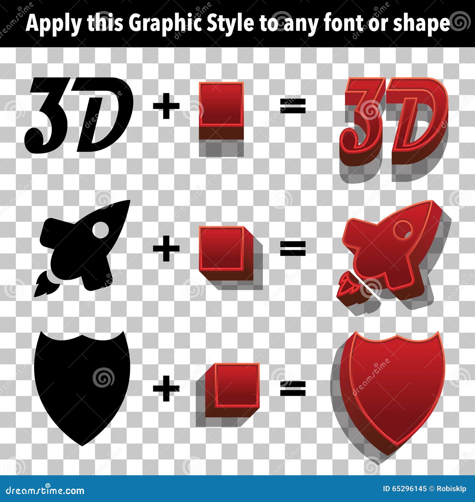 3d Graphic Styles stock vector. Illustration of action - 65296145