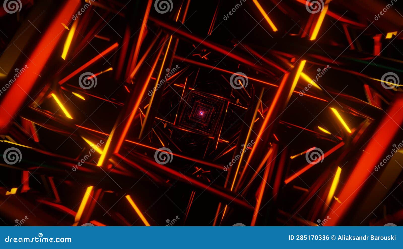 Lively Seamless Loop with Vibrant and Mesmerizing Neon Hypnotic ...