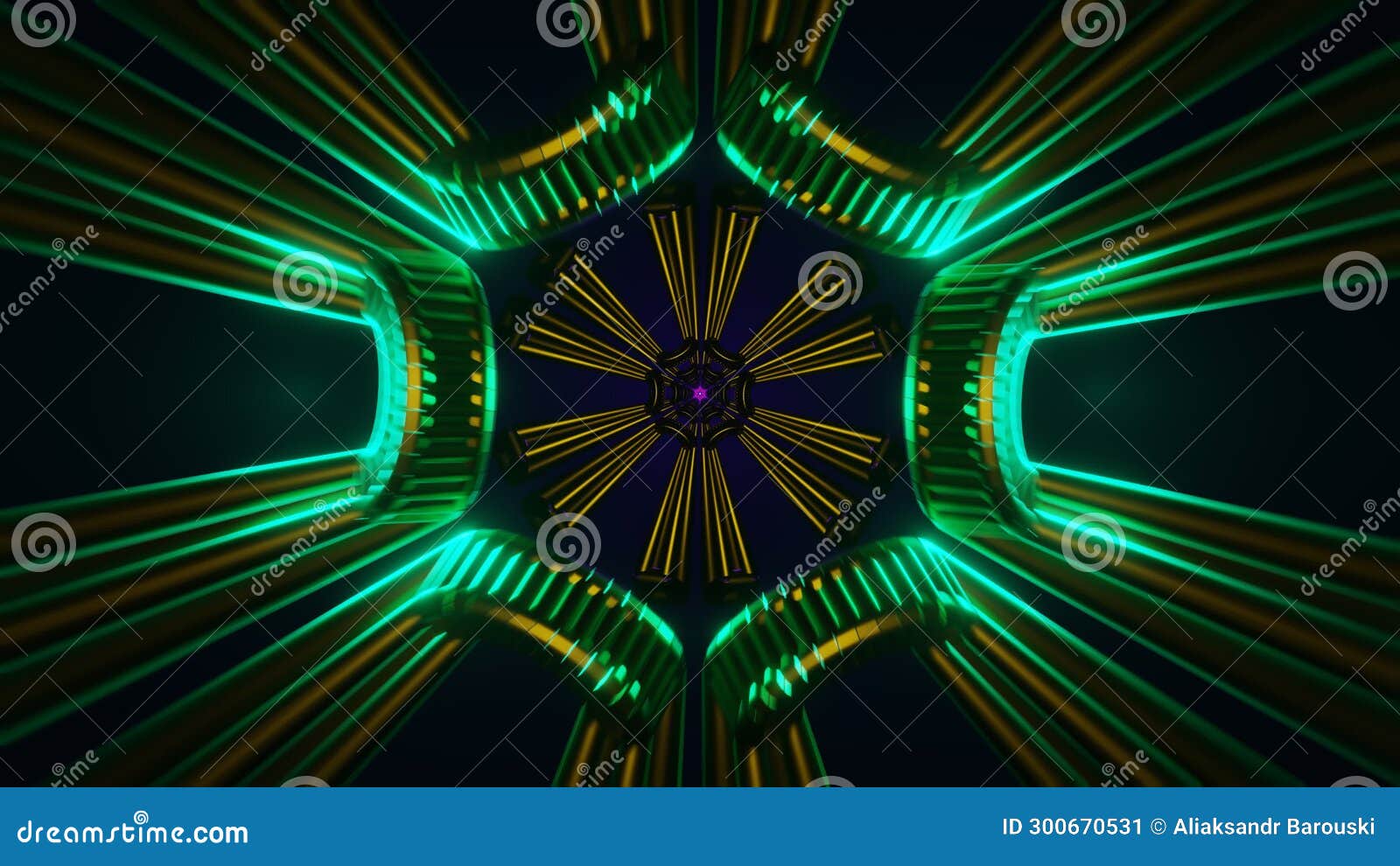 A Mesmerizing Dance of Neon Lights in a Pulsating VJ Loop. Stock Video ...