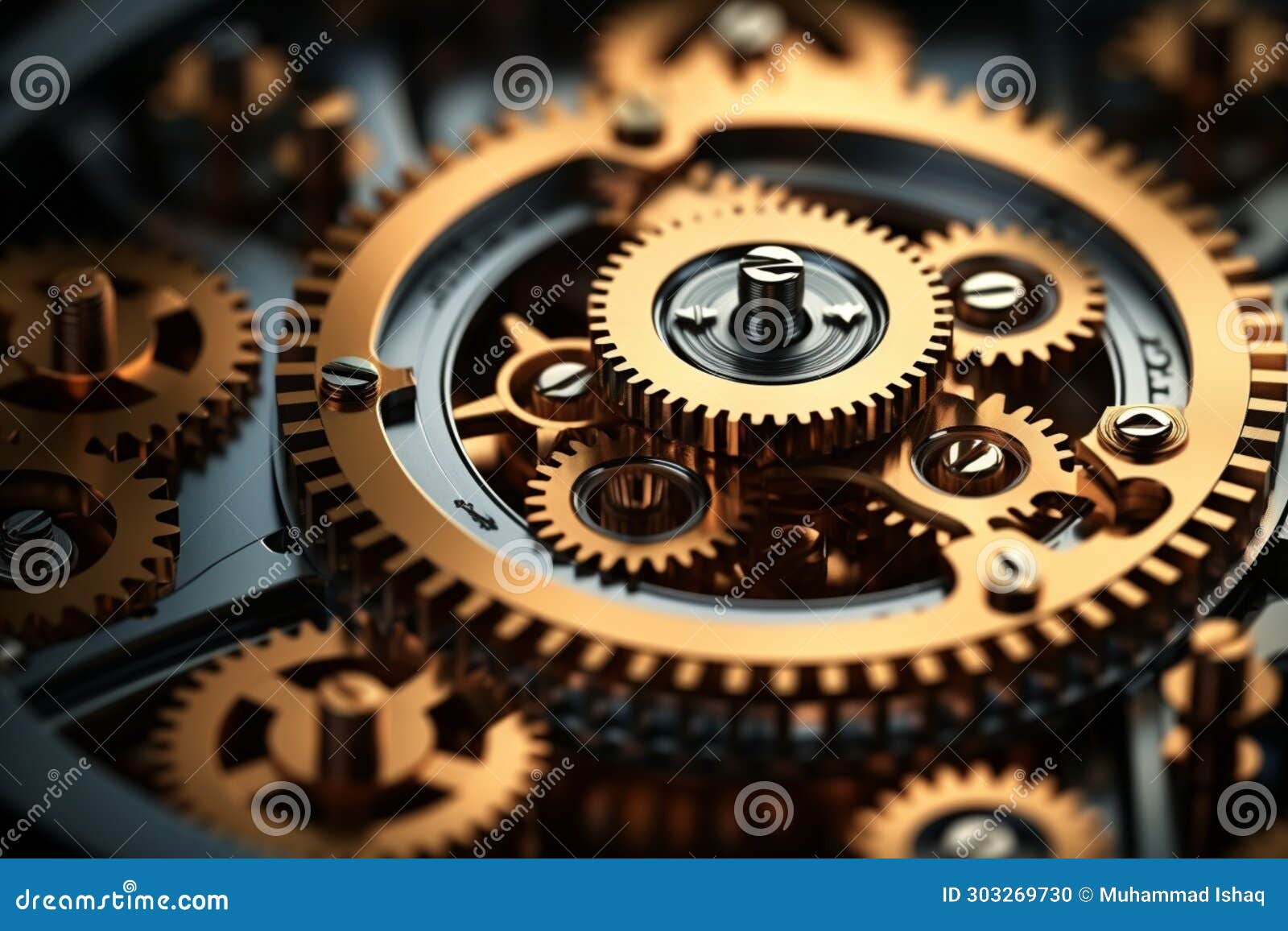 3d Graphics Style of Mechanical Gears in Motion, Engineering ...