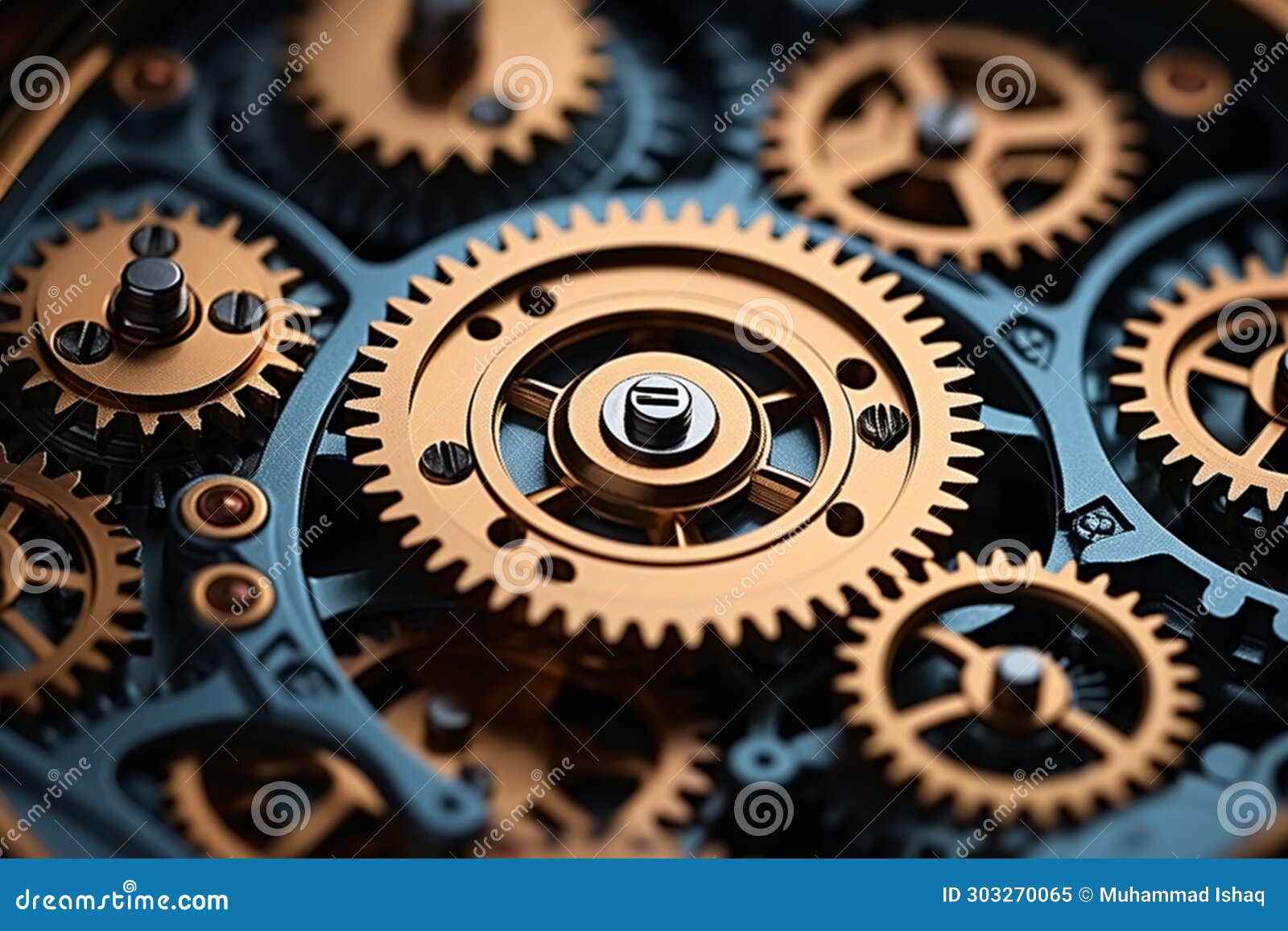 3d Graphics Style of Mechanical Gears in Motion, Engineering ...